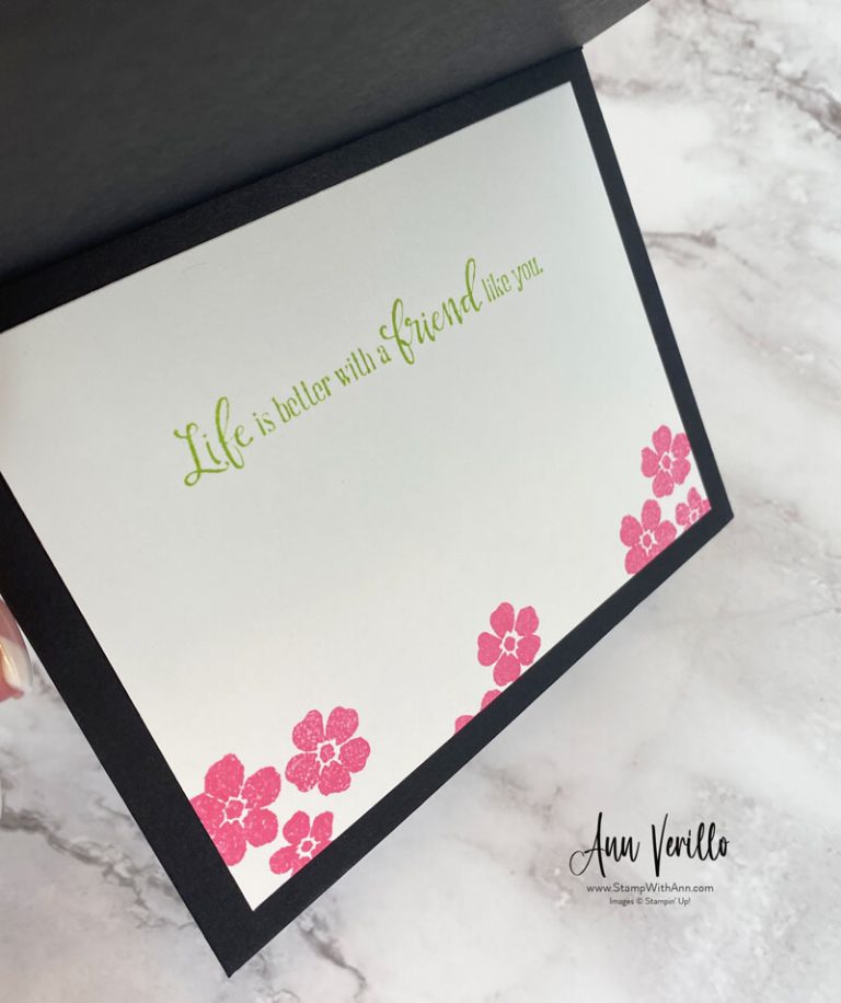 Hello Ladybug Greeting Card - Ann Verillo, StampWithAnn.com