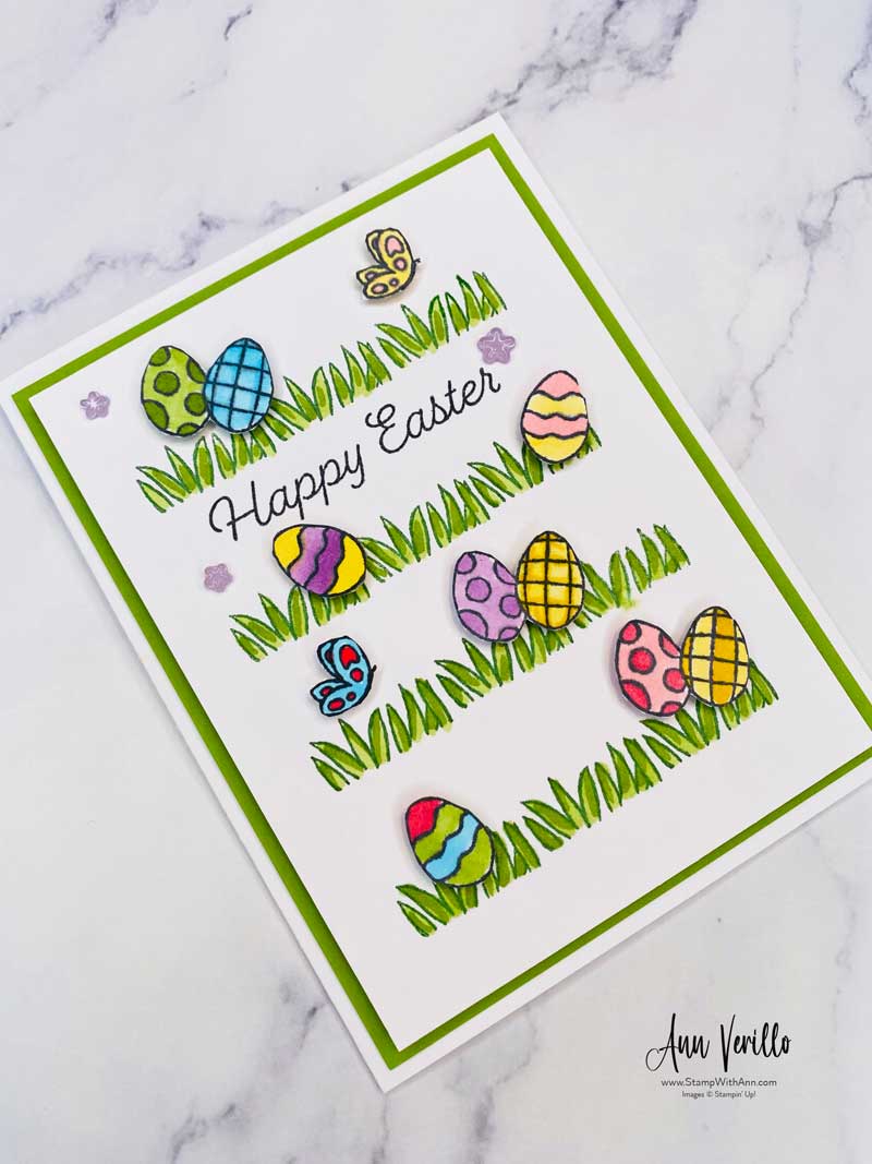 Stampin' Up! Easter Egg Card - Ann Verillo, StampWithAnn.com