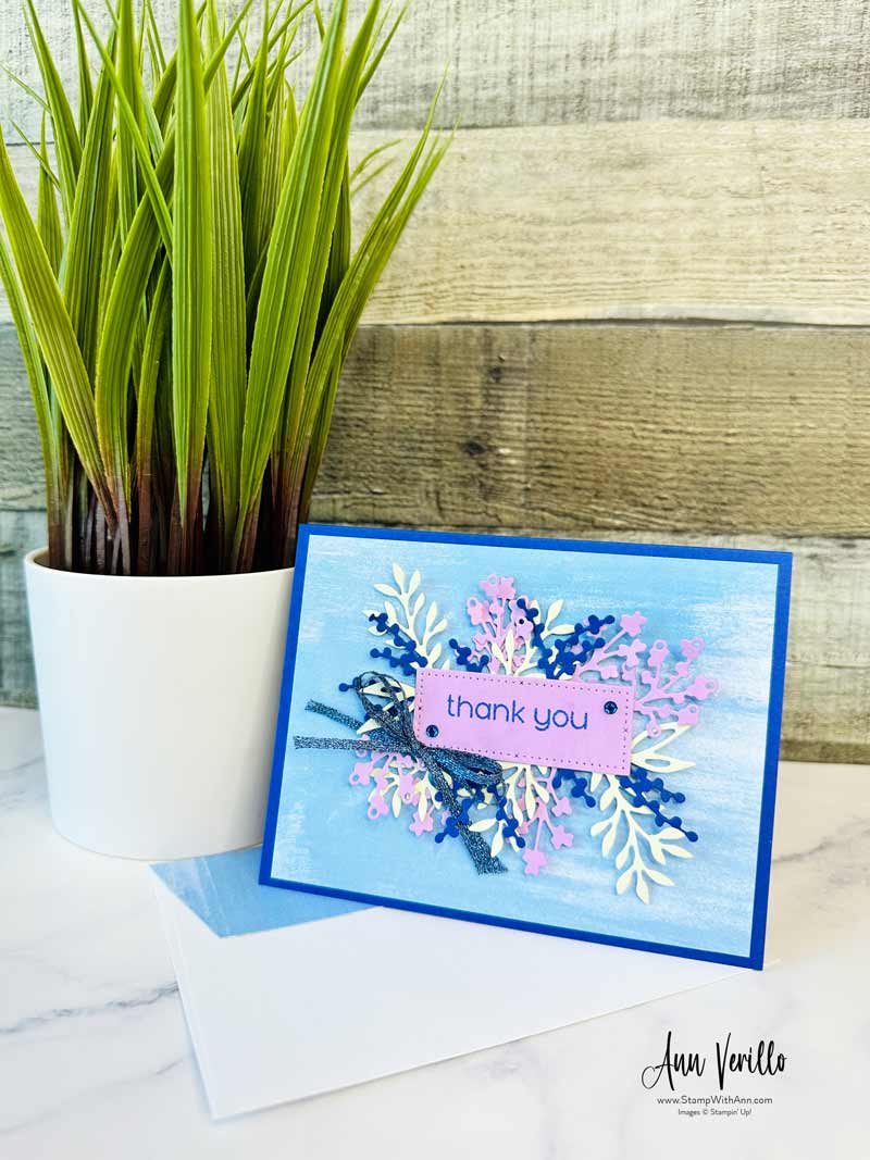 Stampin' Up! Timeless Arrangements Thank You Card - Ann Verillo ...