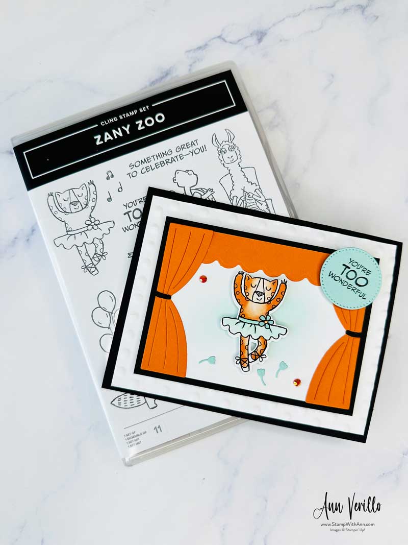 Stampin' Up! Zany Zoo Greeting Card - Ann Verillo, StampWithAnn.com