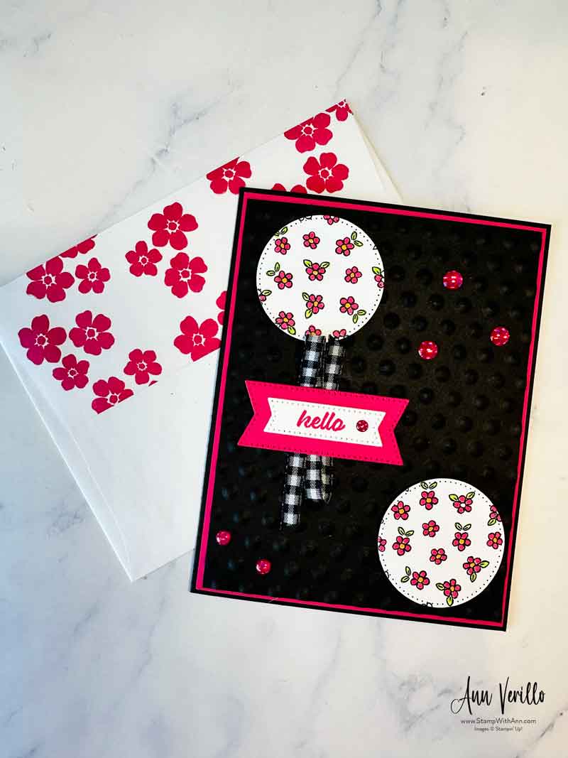 Stampin' Up! Stylish Shapes Hello Card - Ann Verillo, StampWithAnn.com