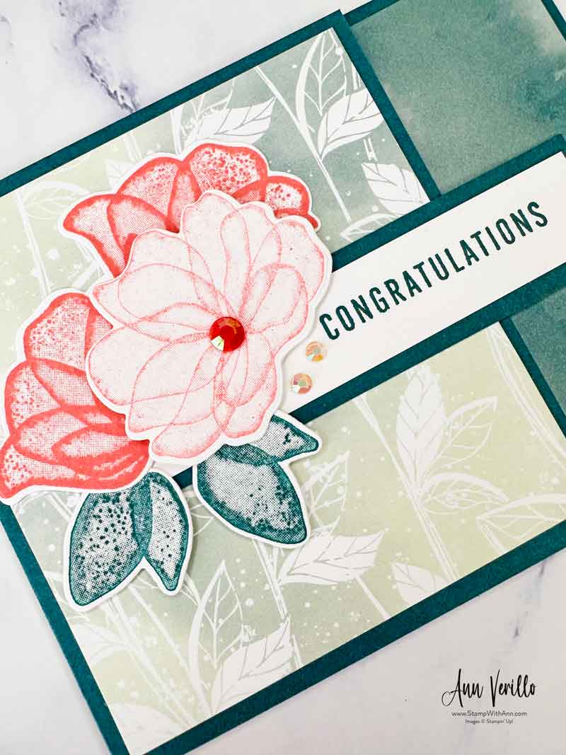 Stampin' Up! Translucent Florals Fun Fold - Ann Verillo, StampWithAnn.com