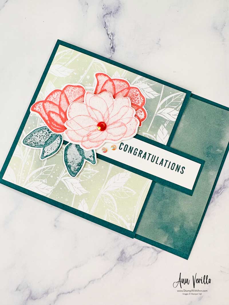 Stampin' Up! Translucent Florals Fun Fold - Ann Verillo, StampWithAnn.com
