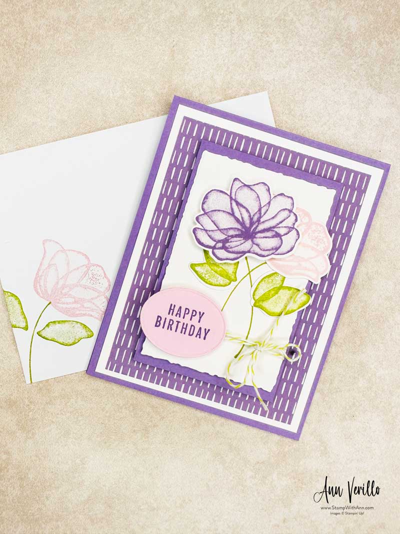 Stampin' Up! Translucent Florals Birthday Card - Ann Verillo ...