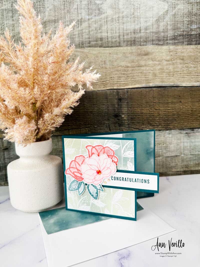 Stampin' Up! Translucent Florals Fun Fold - Ann Verillo, StampWithAnn.com