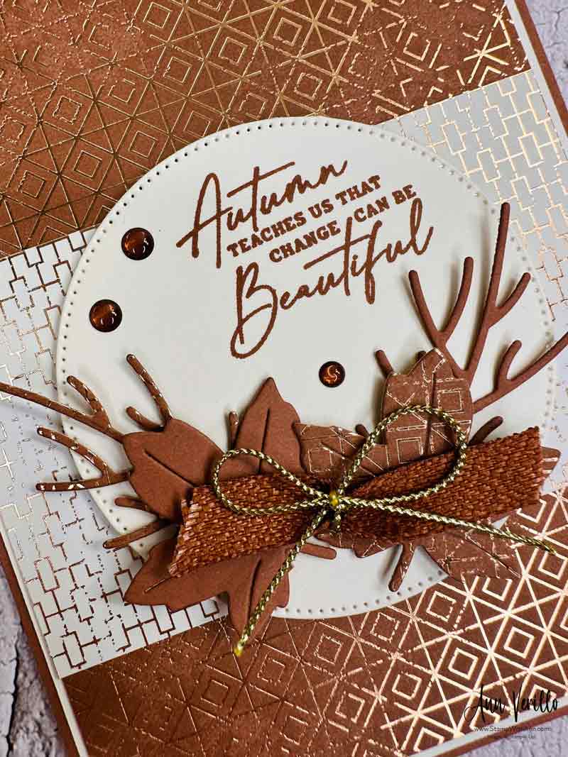 Stampin' Up! Autumn Leaves Greeting Card - Ann Verillo, StampWithAnn.com