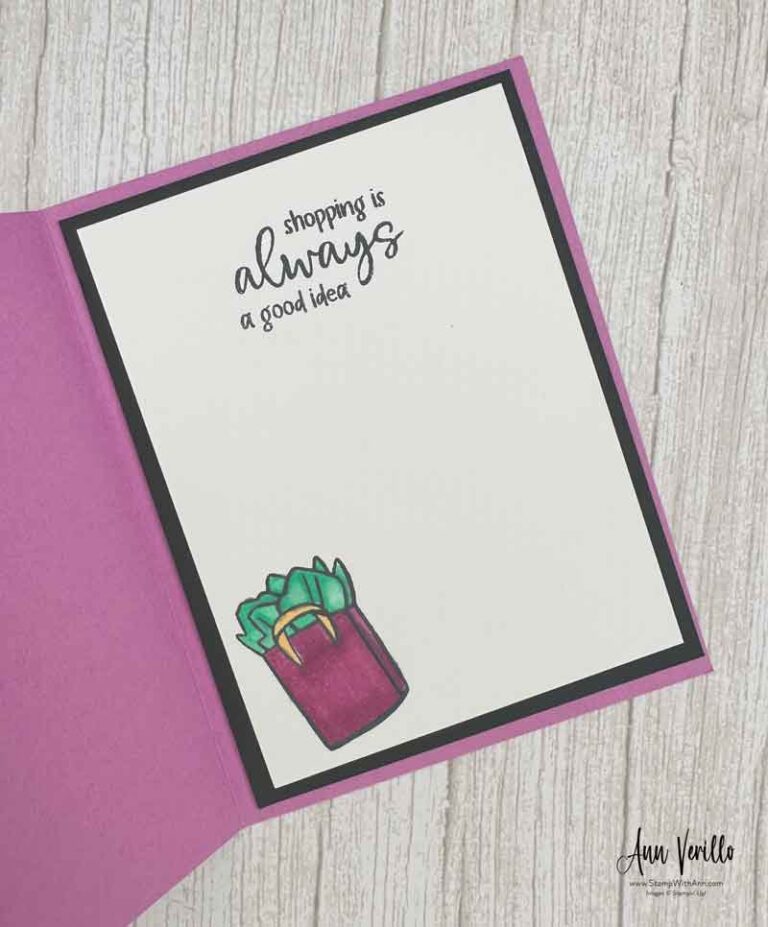 Stampin' Up! Attention Shoppers Greeting Card - Ann Verillo ...