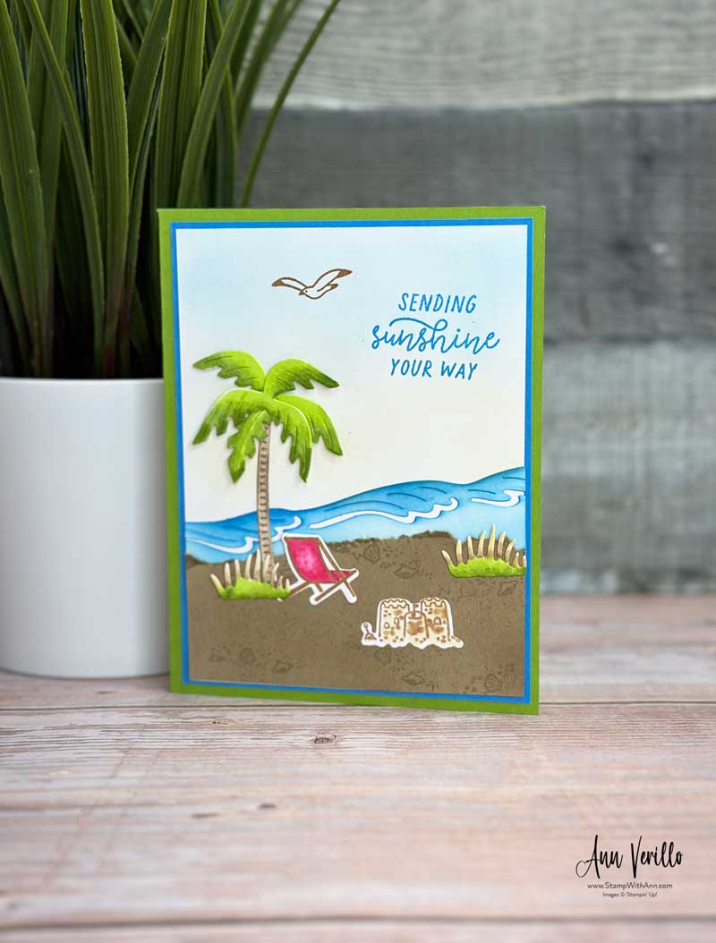 Stampin' Up! Beach Day Sending Sunshine Card - Ann Verillo ...