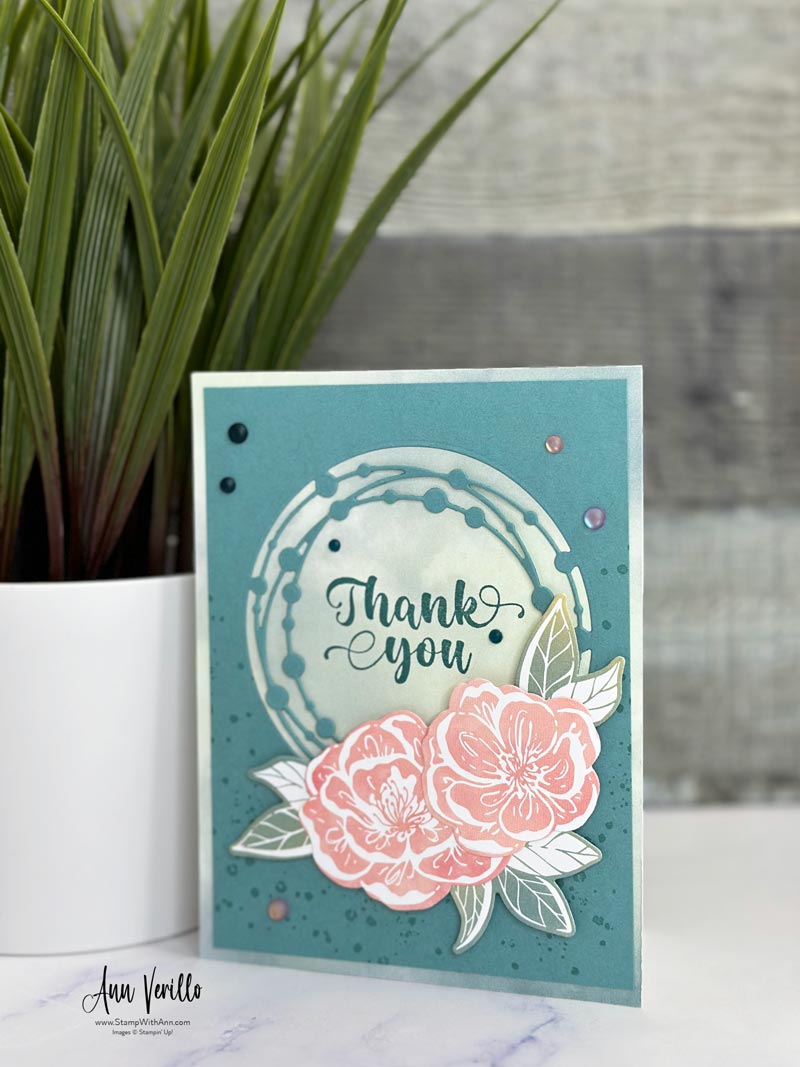 Stampin' Up! Irresistible Blooms Thank You Card - Ann Verillo, StampWithAnn.com