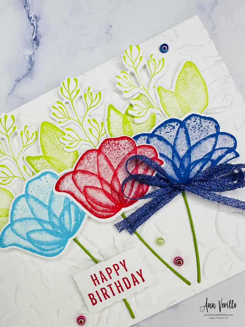 Stampin' Up! Translucent Florals Birthday Card - Ann Verillo ...