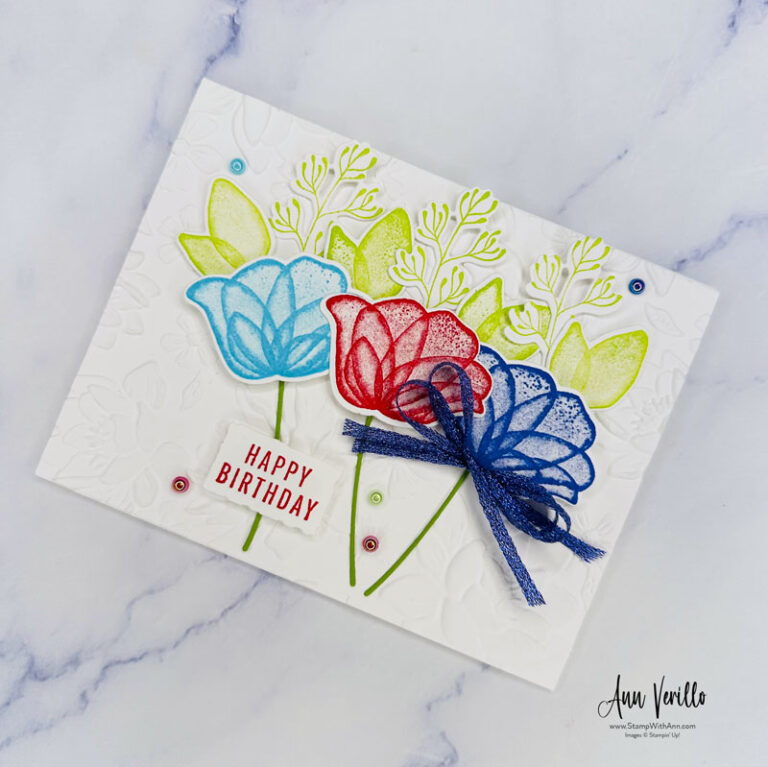 Stampin' Up! Translucent Florals Birthday Card - Ann Verillo ...