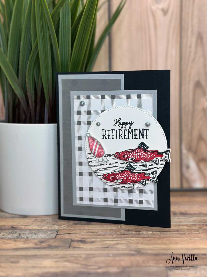 Stampin' Up! Gone Fishing Retirement Card - Ann Verillo, StampWithAnn.com