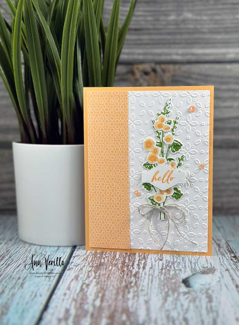 Stampin' Up! Flowers Of Beauty Hello Card - Ann Verillo, StampWithAnn.com