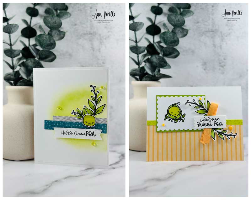 Stampin' Up! Two Cute Sweet Peas - Ann Verillo, StampWithAnn.com