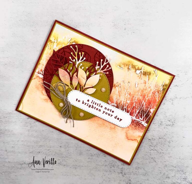Stampin' Up! Changing Leaves Greeting Card - Ann Verillo, StampWithAnn.com